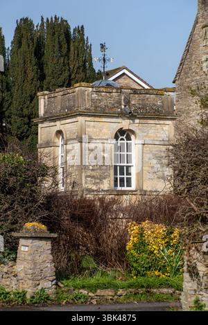 An 18th century gazebo in the grounds of Overcourt in the Cotswold ...