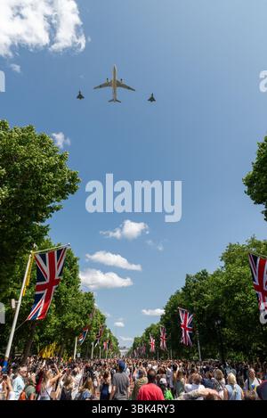 King's Birthday Flypast after Trooping the Colour 2025, The Mall ...