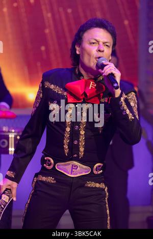 DORAL, FL - JUNE 18: Actor, singer Pedro Fernandez, performs during ...