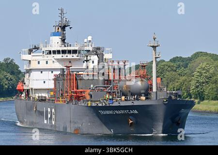 LPG Tanker TRAMMO MARYCAM at the Kiel Canal Stock Photo - Alamy