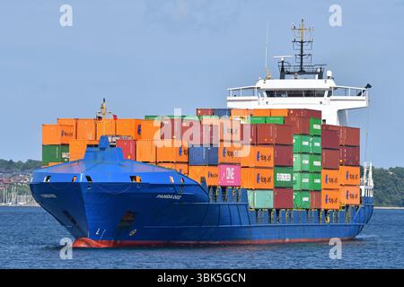 Containership PANDA 002 at the KIel Canal Stock Photo - Alamy