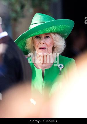 Queen Camilla on day two of the 2026 Cheltenham Festival at Cheltenham ...