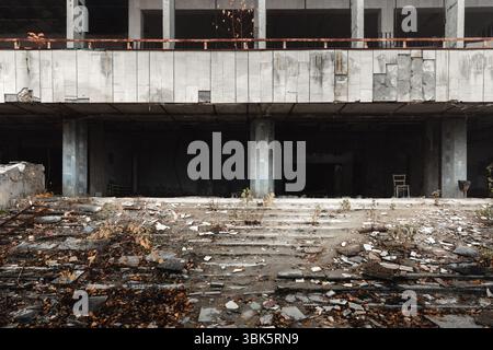 Closeup of an abandoned building in Ukraine Stock Photo - Alamy