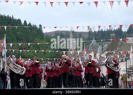 Peebles, UK. 18th June, 2025. Wednesday 18 June 2025 Peebles Beltane ...