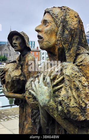 Haunting statues at the Famine Memorial by Rowan Gillespie, Custom ...