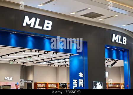 SHANGHAI, CHINA - JUNE 18, 2025 - An MLB store in Shanghai, China on ...