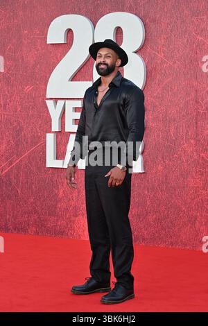 Chi Lewis-Parry at the premiere of the movie 'The Running Man' at the ...