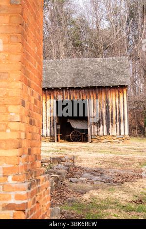Scenes from Bethabara Historic Park, a Moravian settlement, located in ...