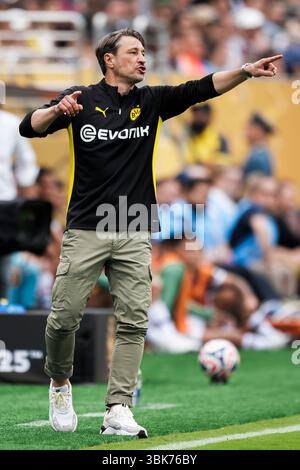 Niko Kovac Head Coach of Borussia Dortmund looks on during UEFA Champions League 2025/26 League ...