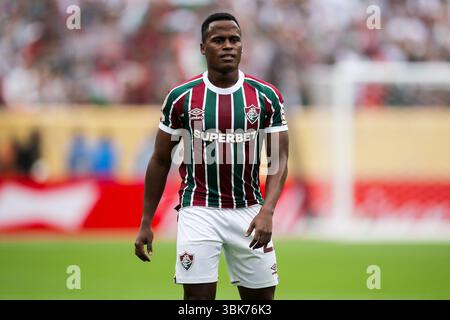 Jhon Arias of Fluminense FC looks on prior to the FIFA Club World Cup ...