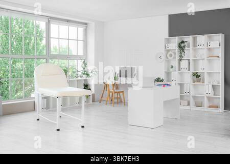 Interior of endocrinologist's office with workplace and couch Stock ...