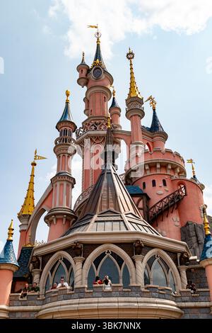 A low angle shot of a clock on a tower Stock Photo - Alamy