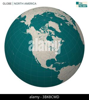 Political world map America centered Patterson projection Stock Vector ...