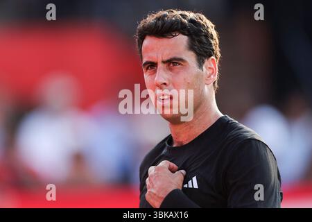 Jaume Munar (ESP) during the men's singles Round 1 match against Marcos ...