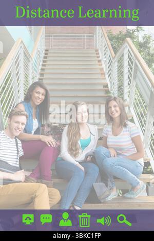 Group of adults learning computer skills. Intergenerational transfer of ...