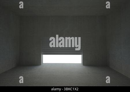 Shutter opening in dark room Stock Photo - Alamy
