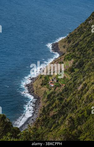 Azorean Fajã on Sao Jorge Island - a unique coastal cliff formation ...