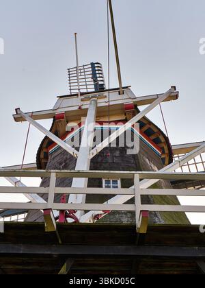 March 9, 2025 - Pieterburen-Netherlands: Historic Dutch windmill De ...