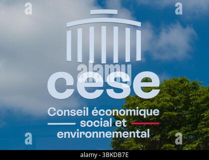 Economic, Social and Environmental Council, CESE-ESEC, in Paris Stock ...