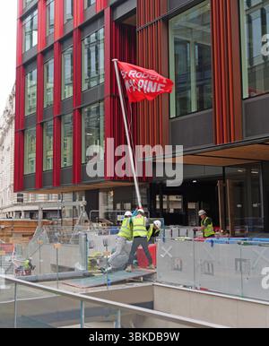 Sir Robert McAlpine Construction - flag outside a Sir Robert McAlpine ...