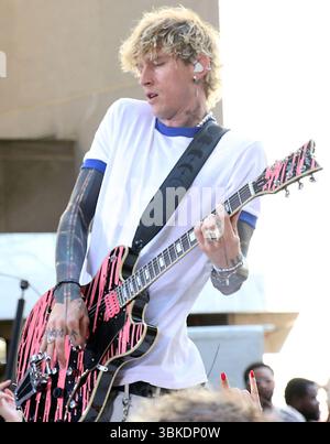 Ny. 20th June, 2025. Machine Gun Kelly on stage for NBC Today Show ...