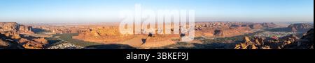 Harrat Viewpoint at Sunset, AlUla, Saudi Arabia. Breathtaking panorama ...