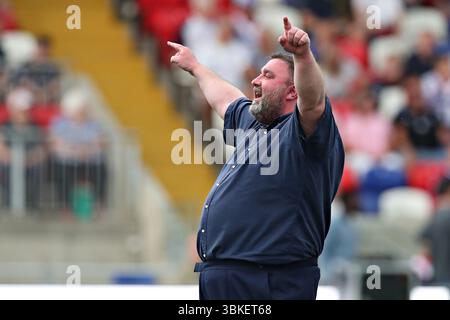 Matt Ellis, Owner of Wakefield Trinity celebrates after the Betfred ...