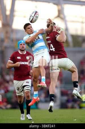 British and Irish Lions' Tommy Freeman and Ashleigh Inwood following ...