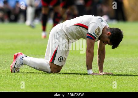 Pedro Neto of Chelsea FC looks on during the FIFA Club World Cup semi ...