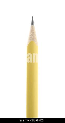 One sharp graphite pencil isolated on white Stock Photo - Alamy