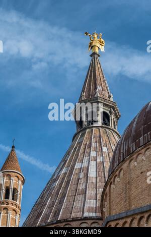 Aerial view of the Basilica of Saint Justina in Padua, Italy Stock ...