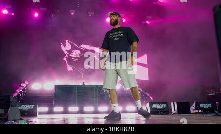 Geiselwind, Ger. 20th June, 2025. Nimo bei seinem Auftritte am 20.06. ...