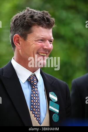 Trainer Andrew Balding after seeing horse Humidity ridden by James ...