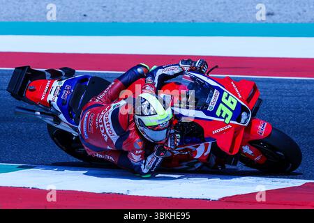 Joan Mir of Spain and Honda HRC Castrol in action during the second ...