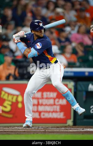 Houston Astros' Jeremy Peña at bat against Pittsburgh Pirates starting ...