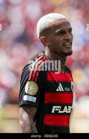 Wesley of CR Flamengo looks on during the FIFA Club World Cup football ...