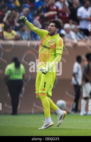 Agustin Rossi of CR Flamengo celebrates during the FIFA Club World Cup ...
