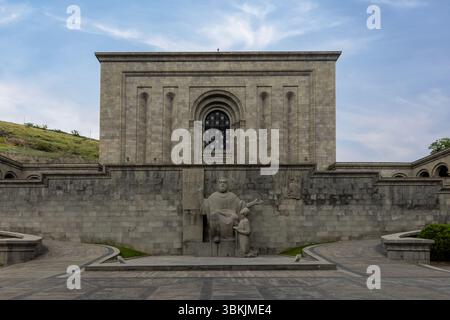 A view of the Matenadaran in Yerevan, a significant repository of ...