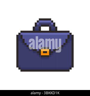 Pixel art Briefcase game asset design Stock Vector Image & Art - Alamy