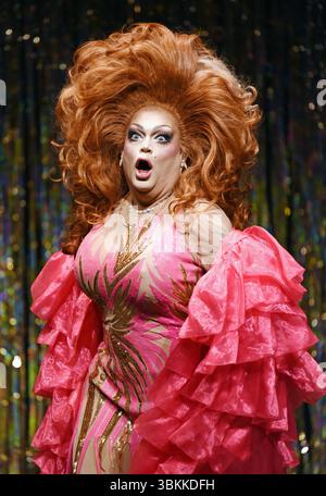 Ga. 21st June, 2025. Ginger Minj, Joshua Allen Eads on stage for Ginger ...