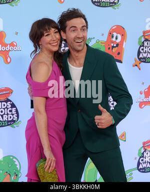 Mindy Coleman and Danny Go! attend the 2025 Nickelodeon's Kids' Choice ...