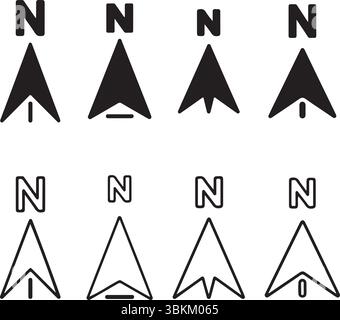 Navigation line icon. Graphic resource template, vector illustration ...