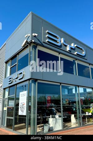 BYD electric car showroom in Digbeth, Birmingham, England, UK Stock ...