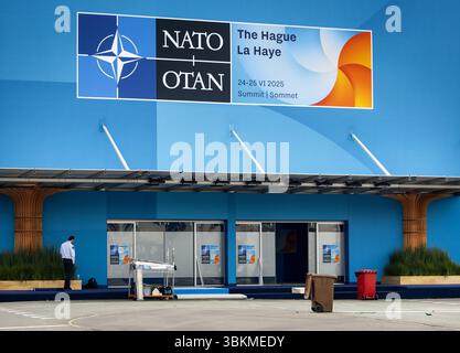 THE HAGUE - Exterior of the NATO summit at the World Forum. The ...