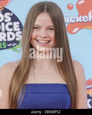 Salish Matter arrives at the Nickelodeon Kids’ Choice Awards 2025 held ...