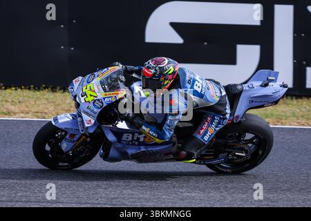Fermin Aldeguer of Spain and BK8 Gresini Racing MotoGP in action during ...