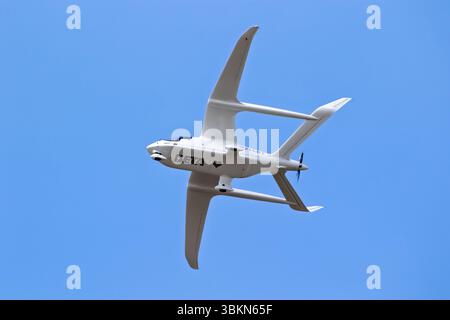 Beta Technologies Alia CX300 electric aircraft performing at the Paris ...