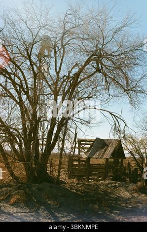 Arizona Ranch Windmill 35mm Film Stock Photo - Alamy