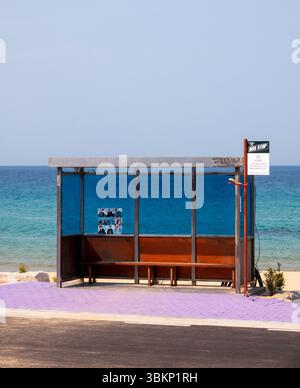 BTS Bus Stop, June 19, 2025 : 'BTS Bus Stop' is seen on Hyangho beach ...