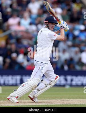 England's Harry Brook batting on day three of the Second Rothesay Men's ...